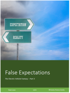 FALSE EXPECTATIONS: EV Fantasy | Friends of Science